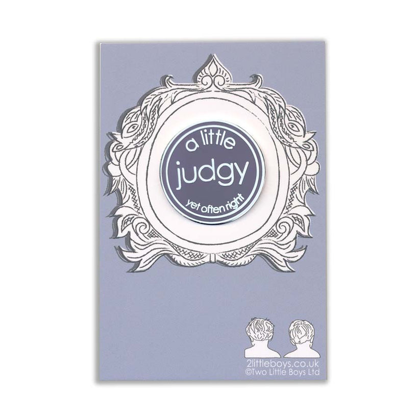 A Little Judgy (yet often right) Enamel Pin Gift For Judgy Friend – The ...
