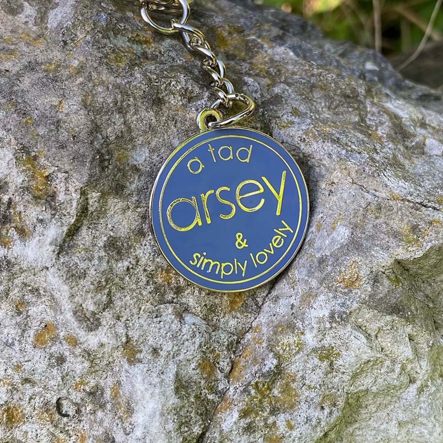 A Tad Arsey & Simply Lovely Keyring – The Chiswick Gift Company